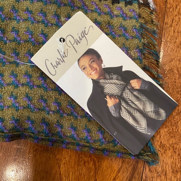 Charlie Paige | Accessories | Nwt Charlie Paige Patchwork Plaid Scarf ...